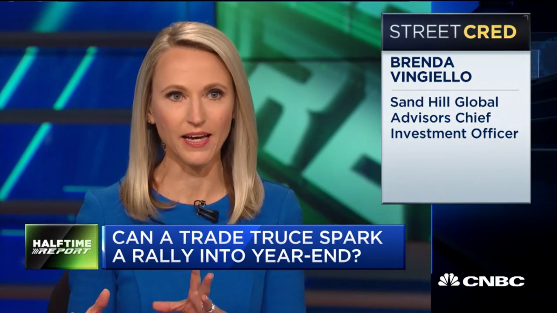 CIO Brenda Vingiello Discussing A Possible Trade Truce During Her ...